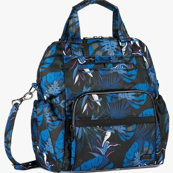 lug | Bags | Lug Botanical Black Convertible 3 Way Backpack Shoulder ...